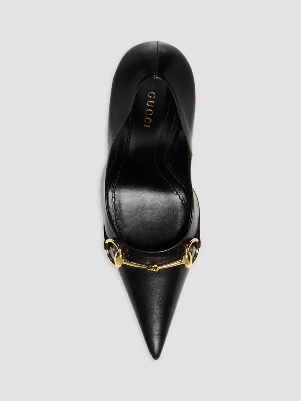 Gucci Donna 110mm Leather Pumps - Nero