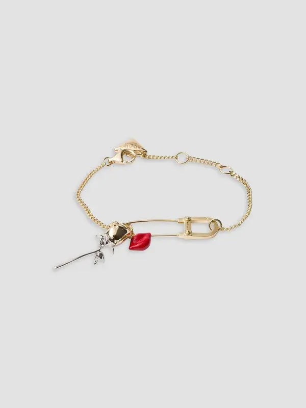 Prada Enameled Metal Bracelet - Gold Multi