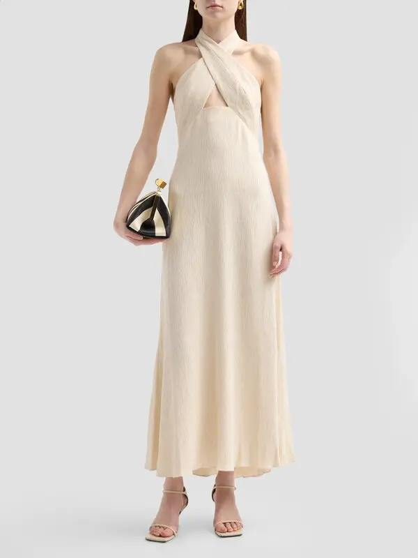Johanna Ortiz Celeste Crinkle Ankle Dress