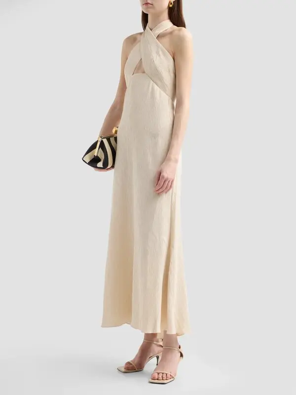 Johanna Ortiz Celeste Crinkle Ankle Dress