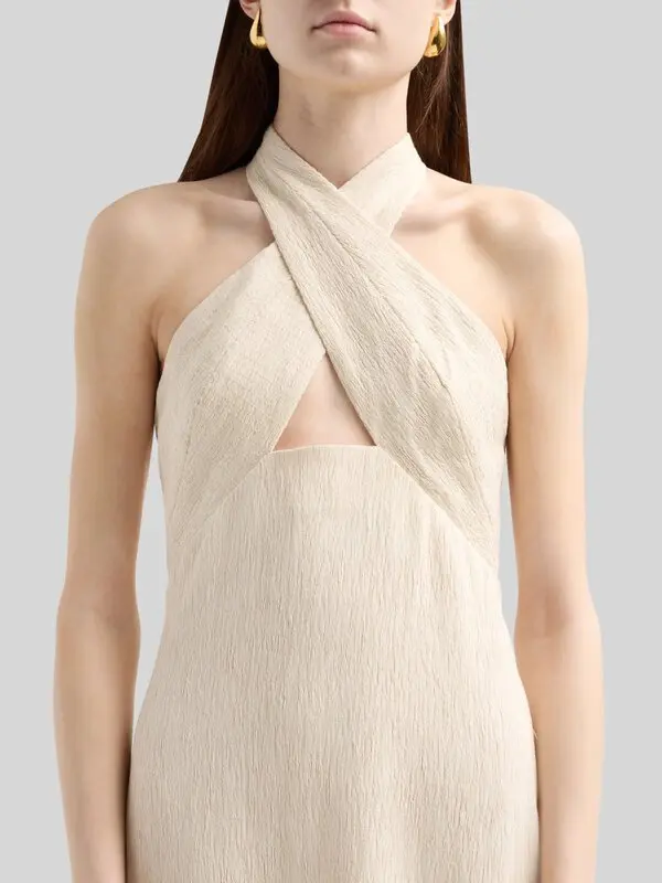Johanna Ortiz Celeste Crinkle Ankle Dress