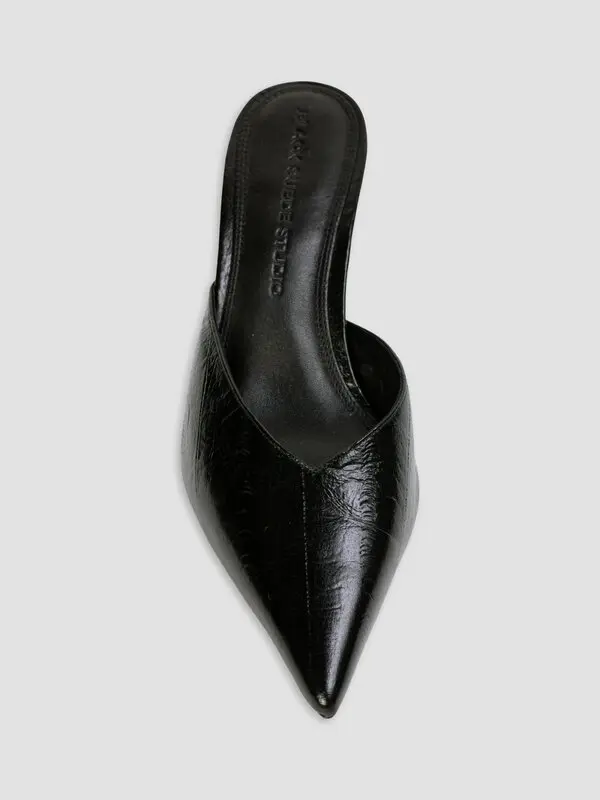 BLACK SUEDE STUDIO Analisa Mules - Black