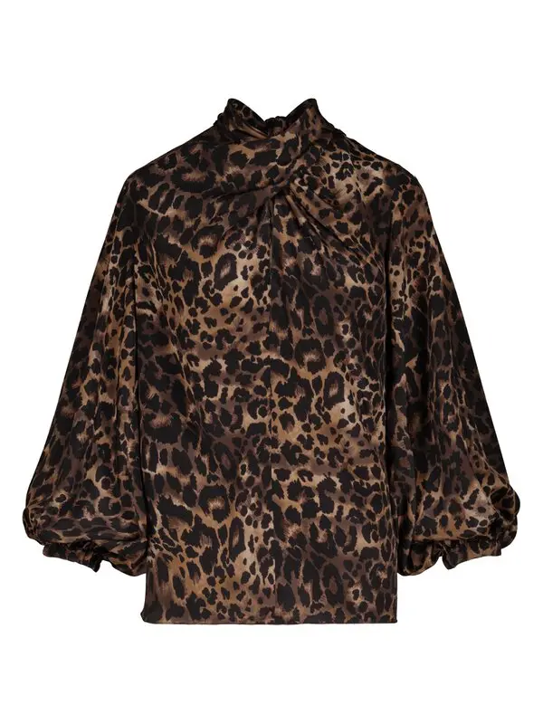 Johanna Ortiz Candelaria Intricate Islands -printed Silk Top