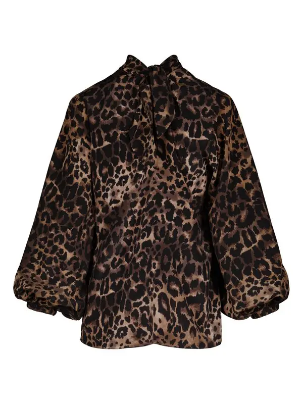 Johanna Ortiz Candelaria Intricate Islands -printed Silk Top