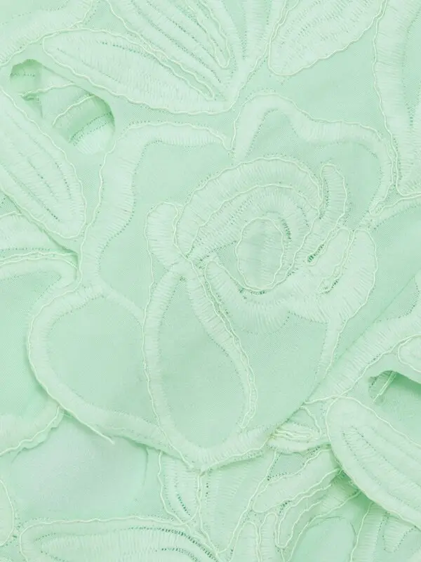 AS IT MAY Isla Strapless Lace Midi-dress - Mint