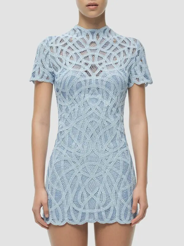 Simkhai Desiree Cotton Macramé Minidress