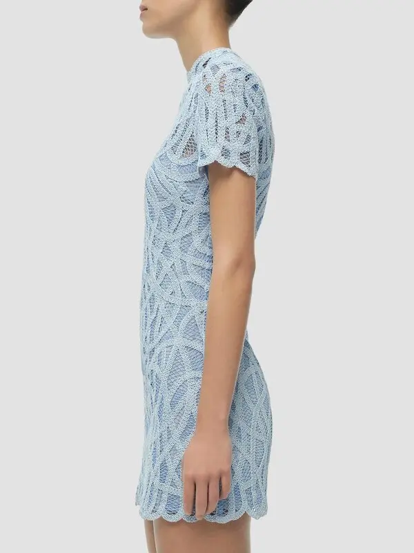 Simkhai Desiree Cotton Macramé Minidress