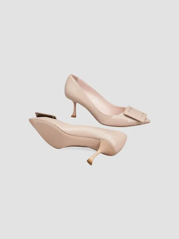 ROGER VIVIER Viv In The City Leather Pumps