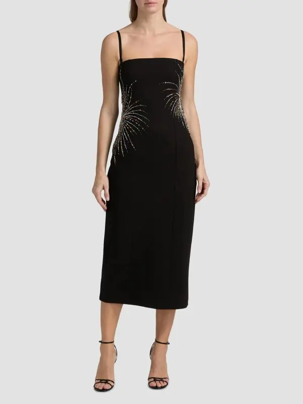 Staud Britney Beaded Cocktail Dress - Firework