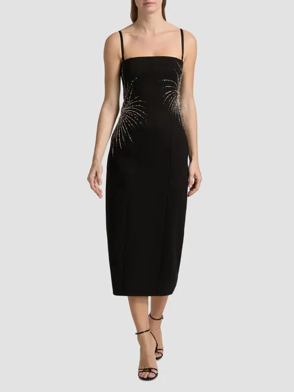 Staud Britney Beaded Cocktail Dress - Firework
