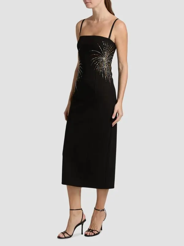Staud Britney Beaded Cocktail Dress - Firework