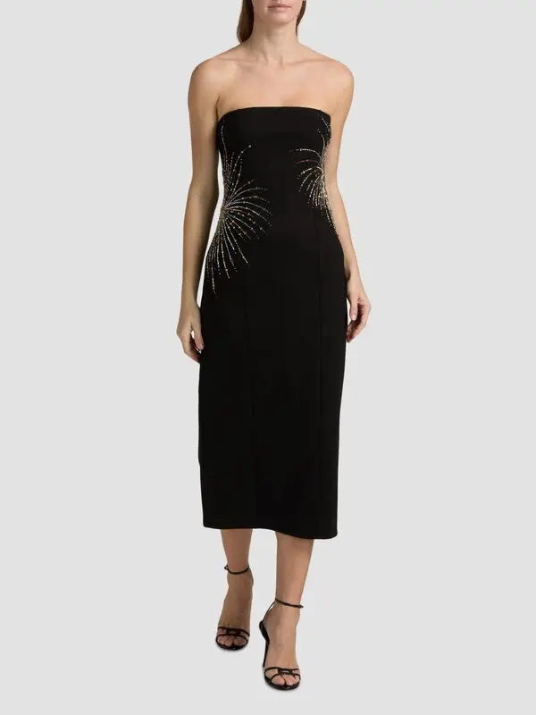 Staud Britney Beaded Cocktail Dress - Firework
