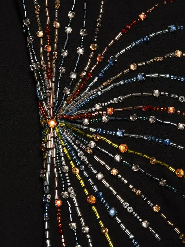 Staud Britney Beaded Cocktail Dress - Firework