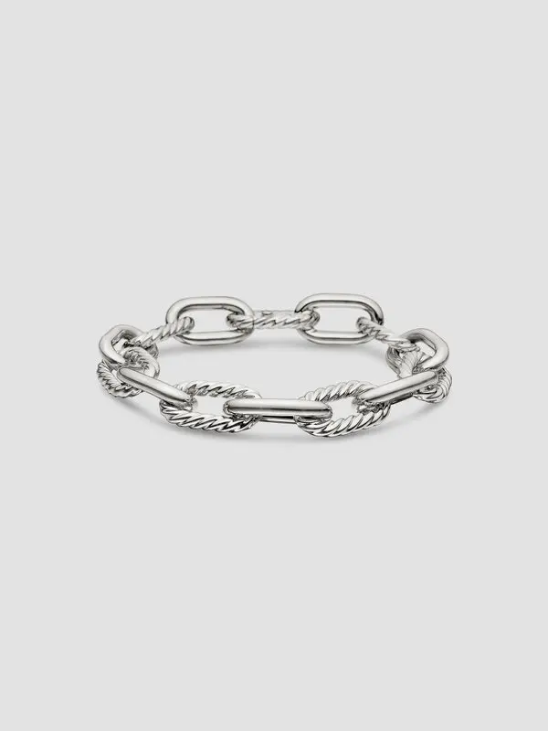 David Yurman Dy Madison Chain Bracelet In Sterling 11mm - Silver