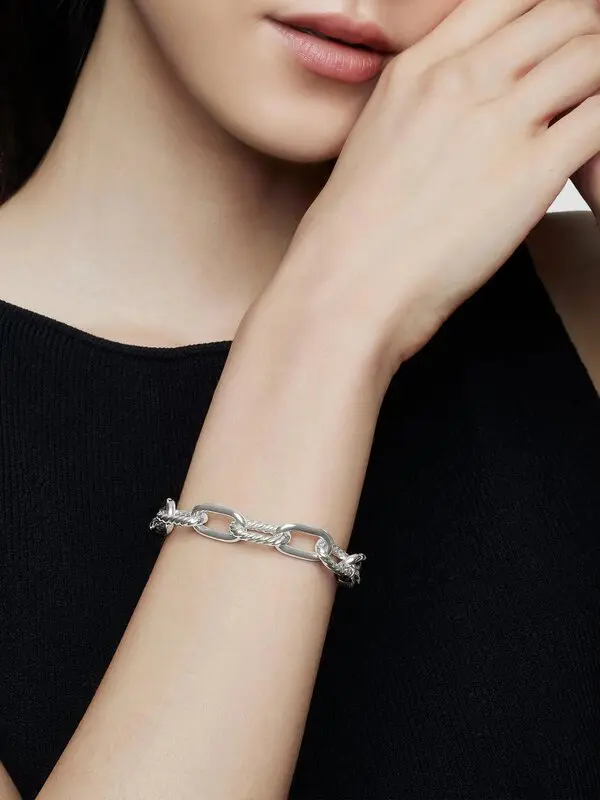 David Yurman Dy Madison Chain Bracelet In Sterling 11mm