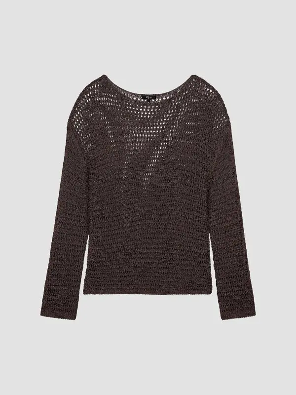 Rails Evangeline Mesh Sweater - Espresso