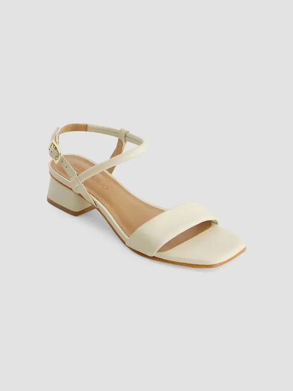 Bernardo Josei Low Heel Sandals - Eggshell