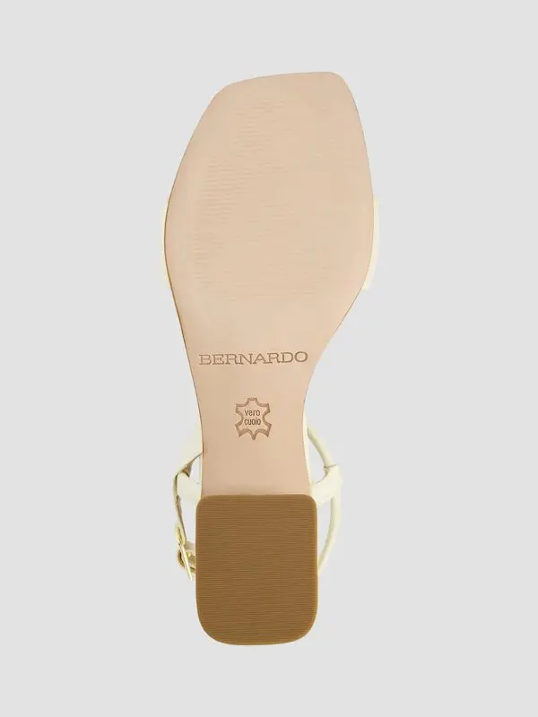 Bernardo Josei Low Heel Sandals - Eggshell