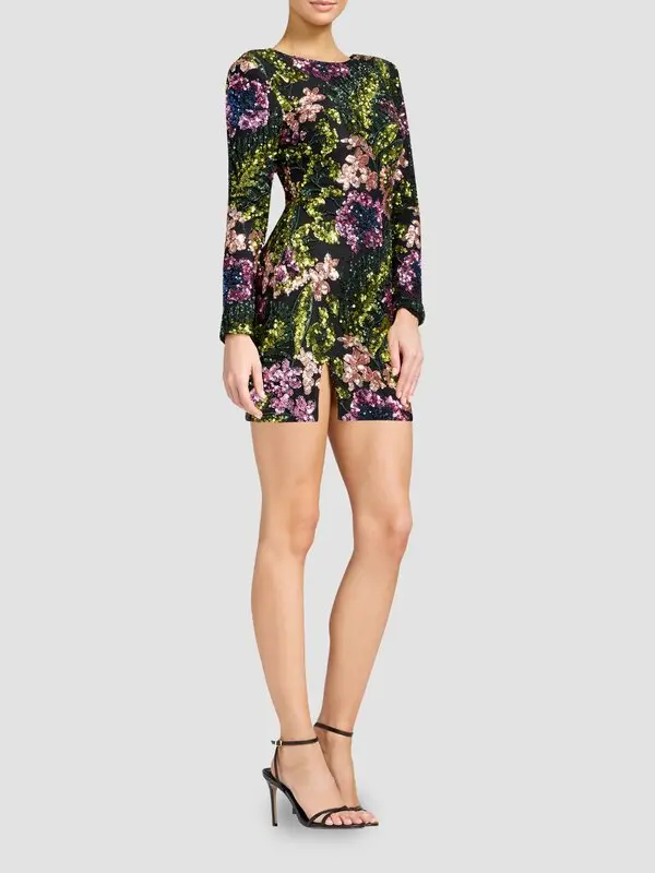 Dress The Population Nathalia Sequin Mini Dress