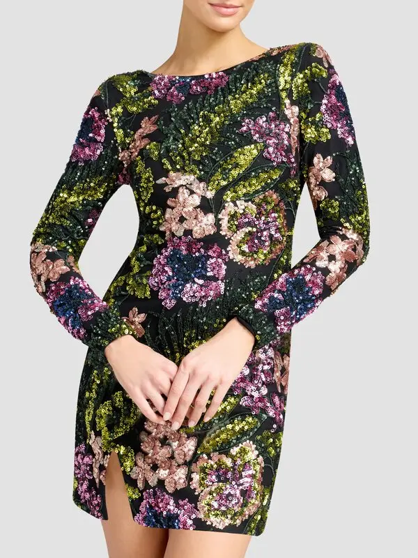 Dress The Population Nathalia Sequin Mini Dress
