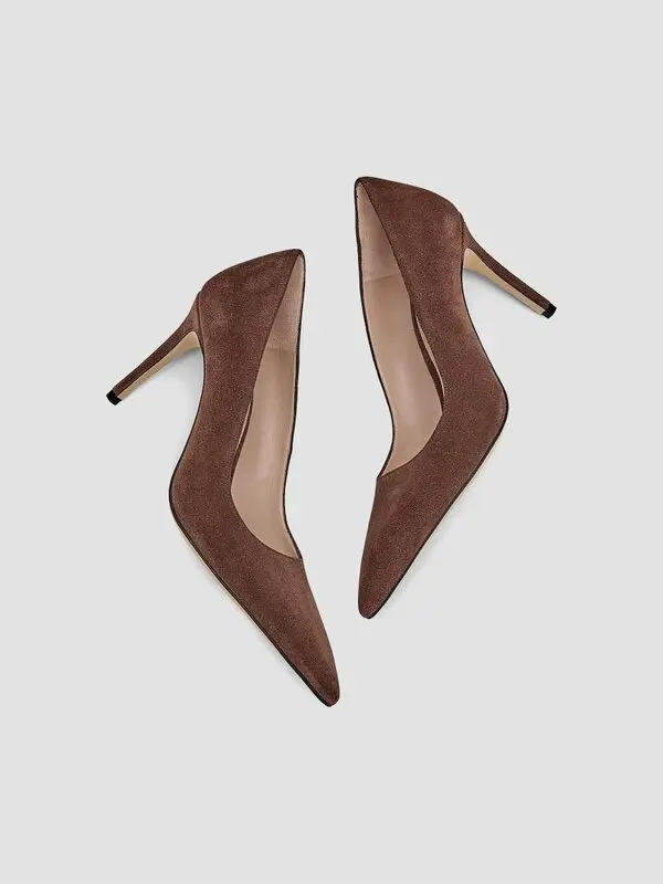 STUART WEITZMAN Power 85mm Suede Stiletto Pumps