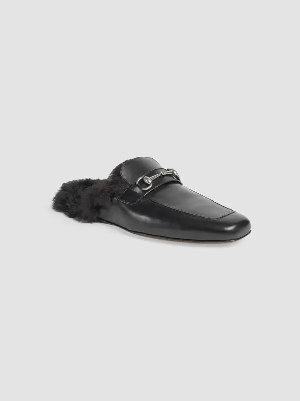 Gucci Primavera Larindo Horsebit Leather Mules