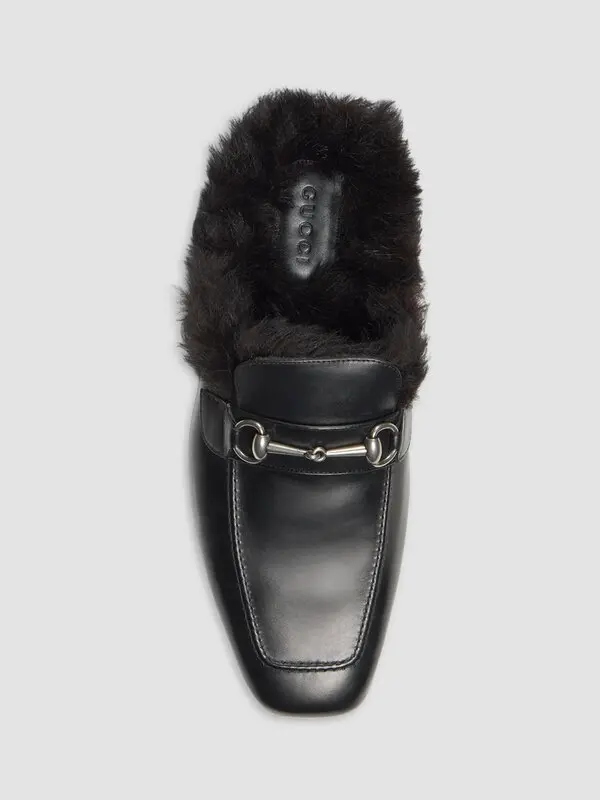 Gucci Primavera Larindo Horsebit Leather Mules
