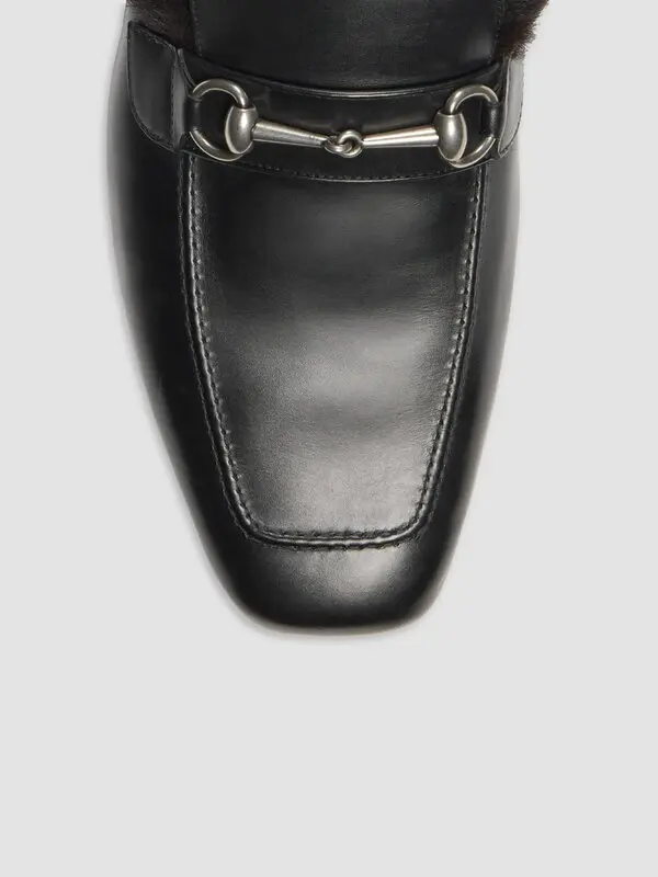 Gucci Primavera Larindo Horsebit Leather Mules