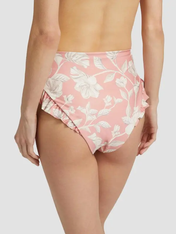Agua Bendita Jengibre Floral High-rise Bikini Bottom