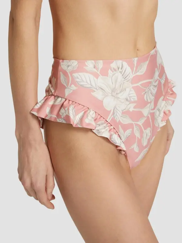 Agua Bendita Jengibre Floral High-rise Bikini Bottom