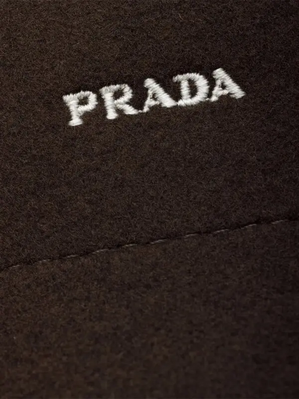 Prada Felt Hat - Brown