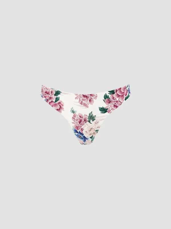 Agua Bendita Radical Sunrise Ilu Reversible Floral Bikini Bottom - Multicolor