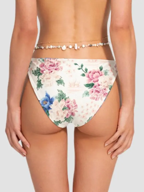 Agua Bendita Radical Sunrise Ilu Reversible Floral Bikini Bottom