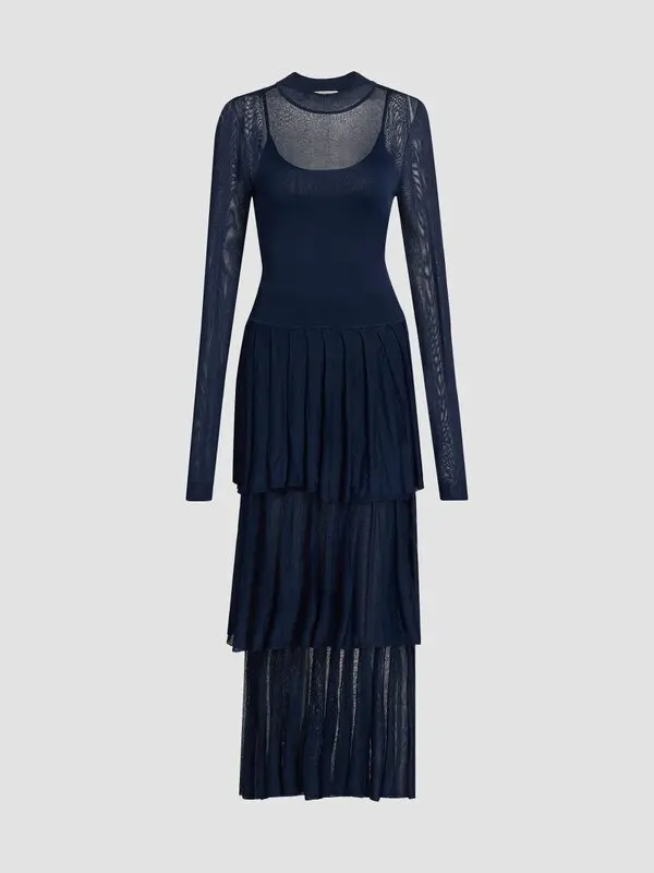 ET OCHS Anslie Knit Tiered Midi-dress