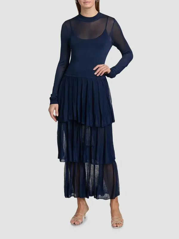 ET OCHS Anslie Knit Tiered Midi-dress