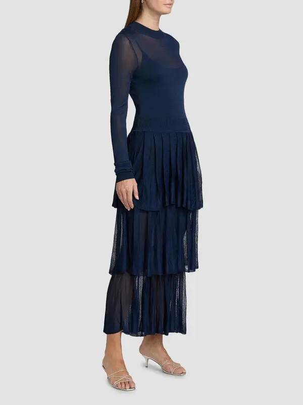 ET OCHS Anslie Knit Tiered Midi-dress