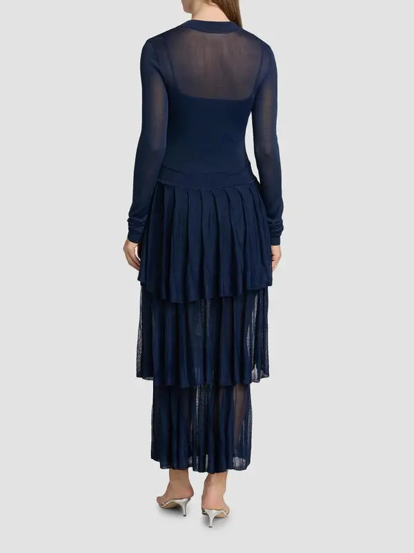 ET OCHS Anslie Knit Tiered Midi-dress