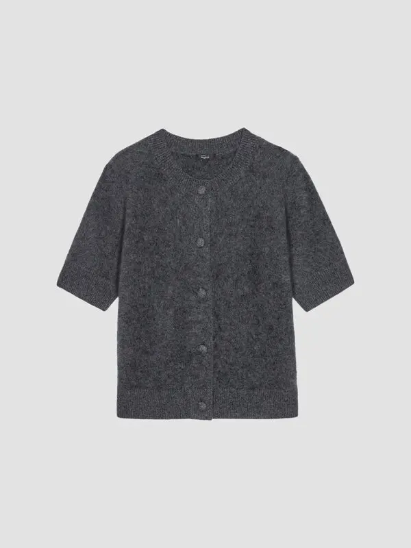 Rails Roman Wool-cashmere Cardigan - Charcoal