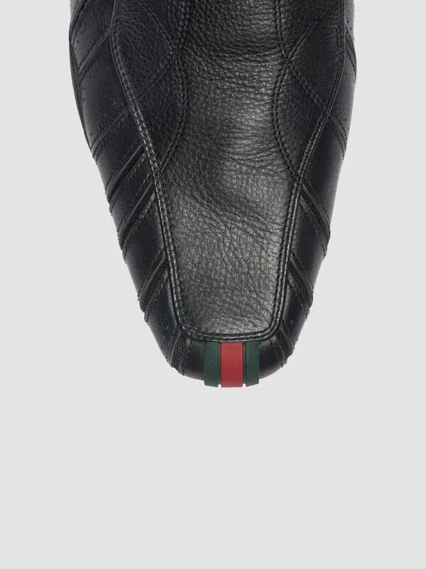 Gucci Primavera Miami Leather Low-top Sneakers - Black