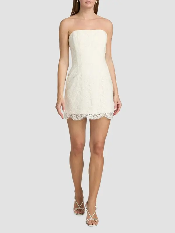 A.L.C. Eliana Lace Strapless Minidress