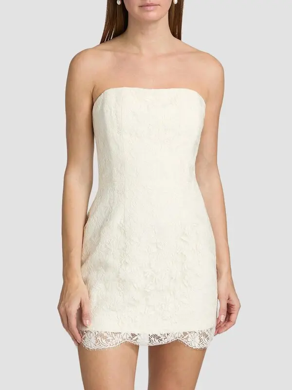 A.L.C. Eliana Lace Strapless Minidress