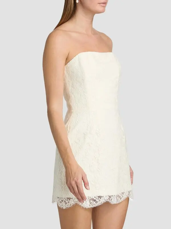 A.L.C. Eliana Lace Strapless Minidress