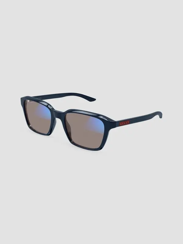 Gucci Flag 52mm Square Sunglasses - Blue