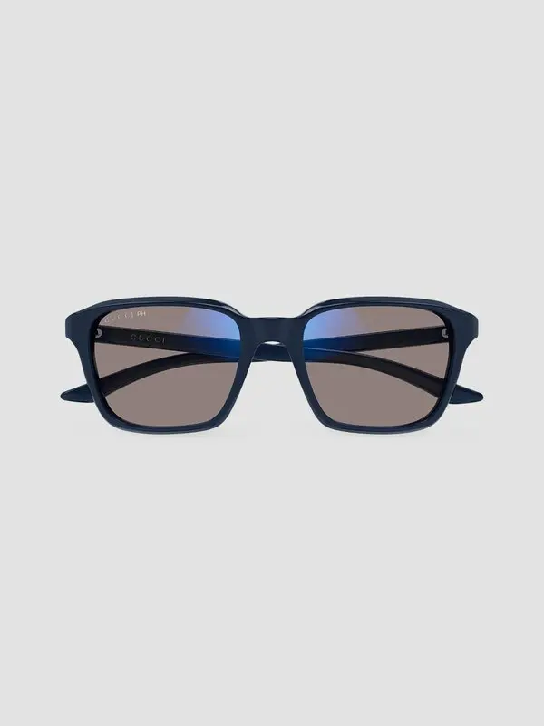 Gucci Flag 52mm Square Sunglasses - Blue