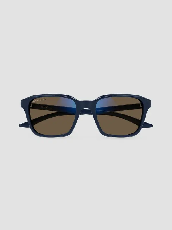 Gucci Flag 52mm Square Sunglasses - Blue