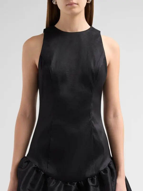 KIKA VARGAS Birgit Taffeta Mini Dress