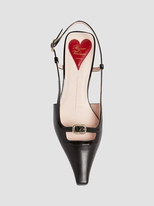 ROGER VIVIER 50mm Leather Slingback Pumps - Black