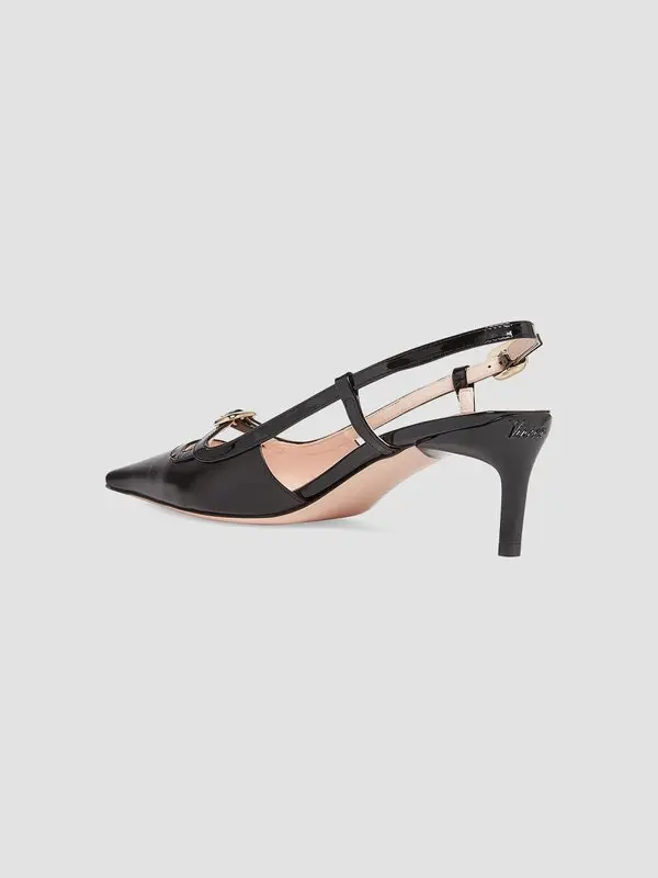 ROGER VIVIER 50mm Leather Slingback Pumps - Black