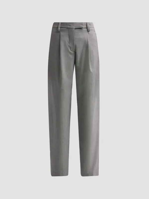KIKA VARGAS Noko Wool Mid-rise Straight-leg Pants