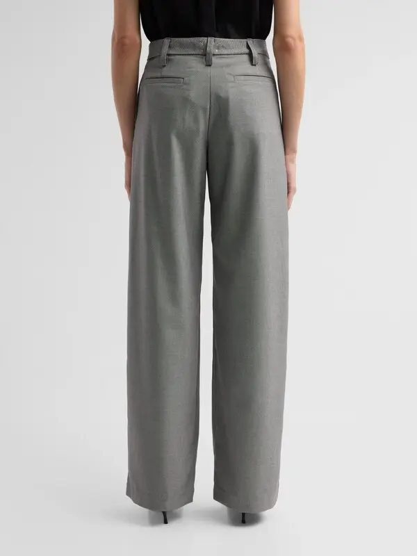 KIKA VARGAS Noko Wool Mid-rise Straight-leg Pants